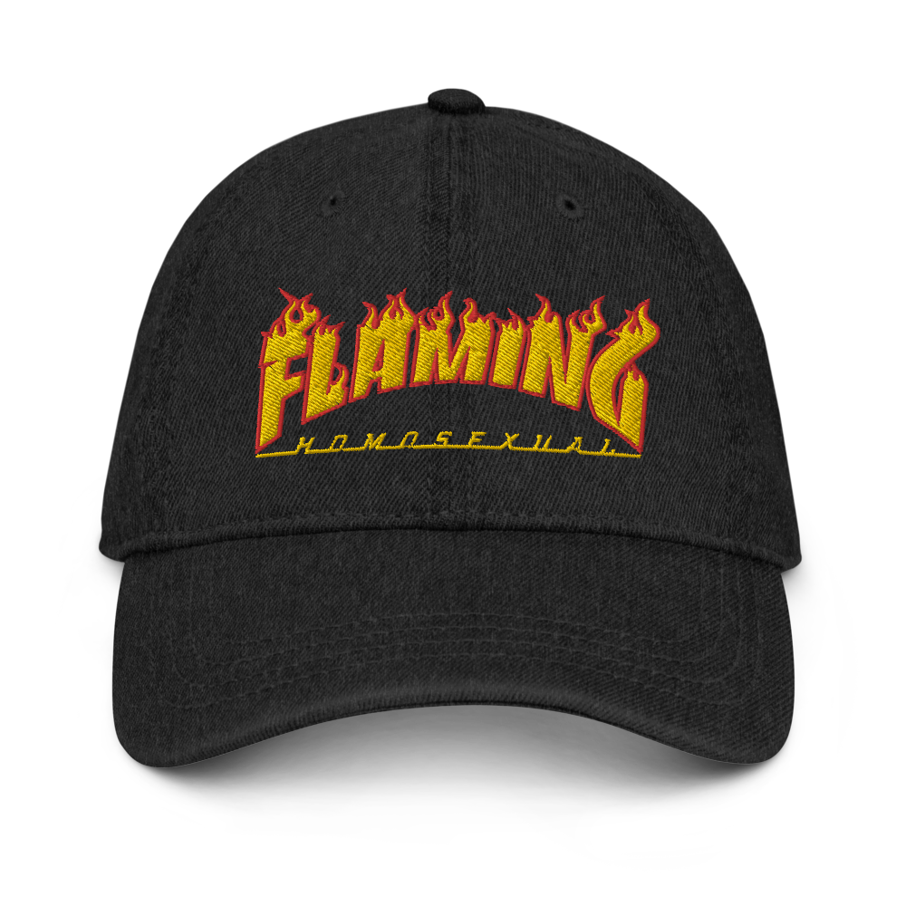 Flaming Denim Hat - Black – Floricón